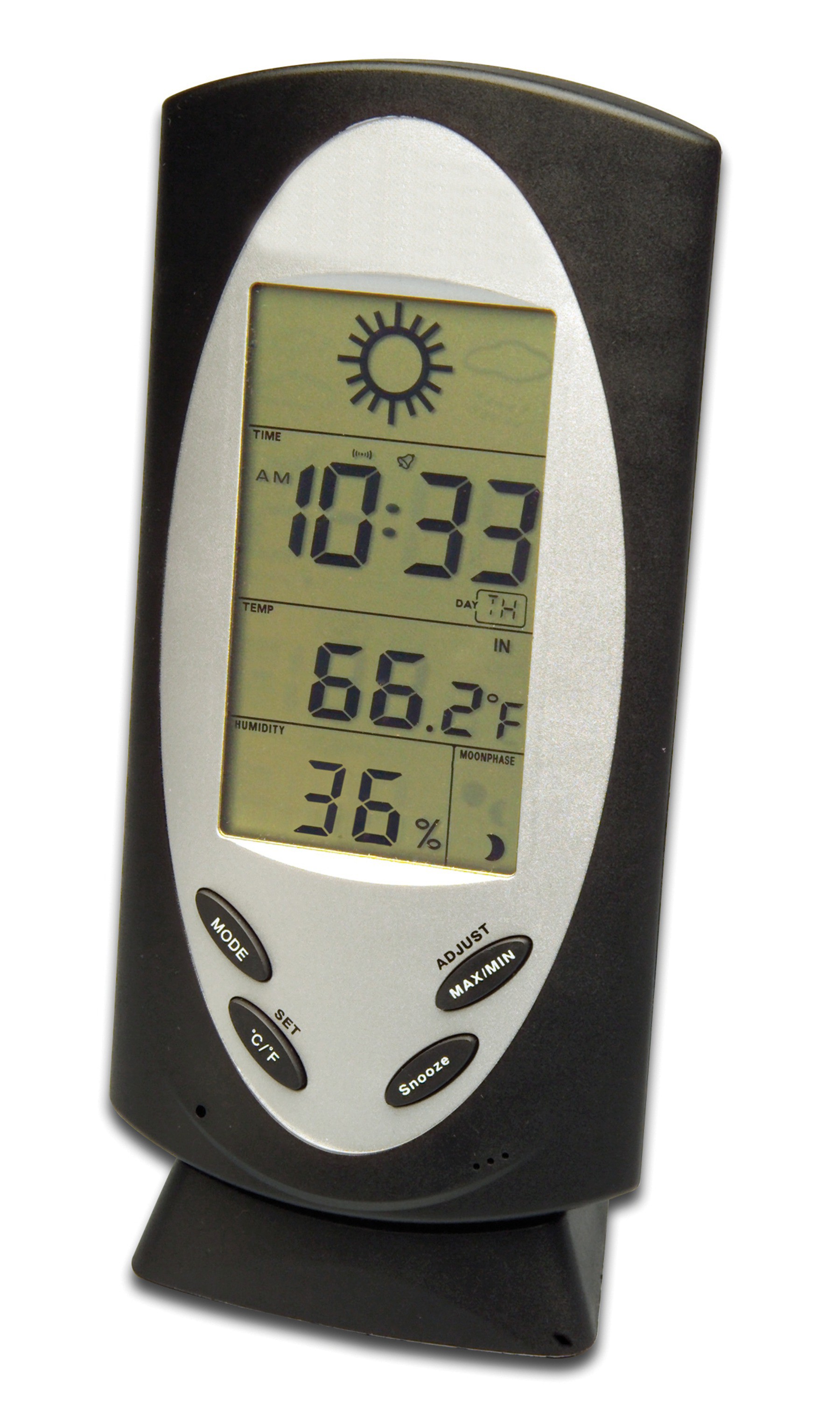 H-B DURAC Indoor/Outdoor Weather Station with Moon Phases, Temperature ...