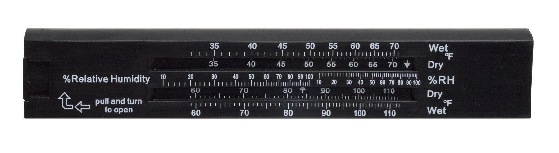 sling psychrometer chart