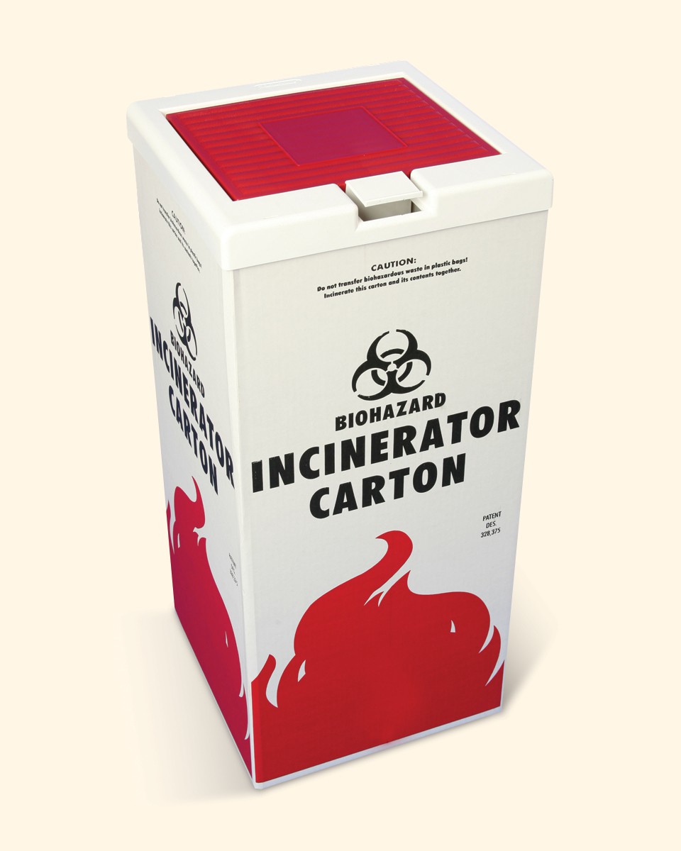 Bel-Art Polypropylene Cover for Biohazard Incinerator Disposal Carton ...