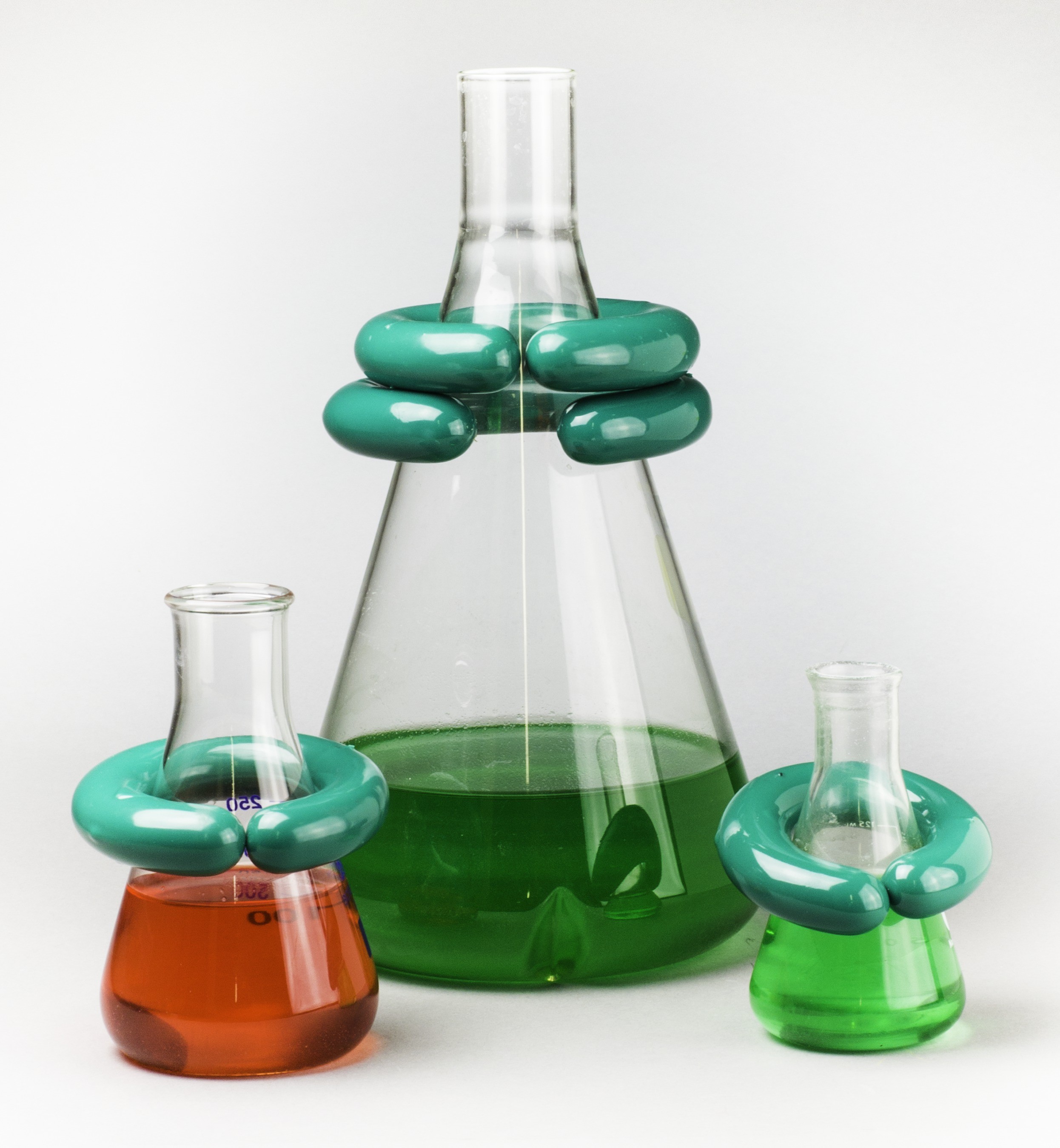 SP Bel-Art | “C”-Shape Open Lead Ring Flask Weights with Vikem Vinyl ...