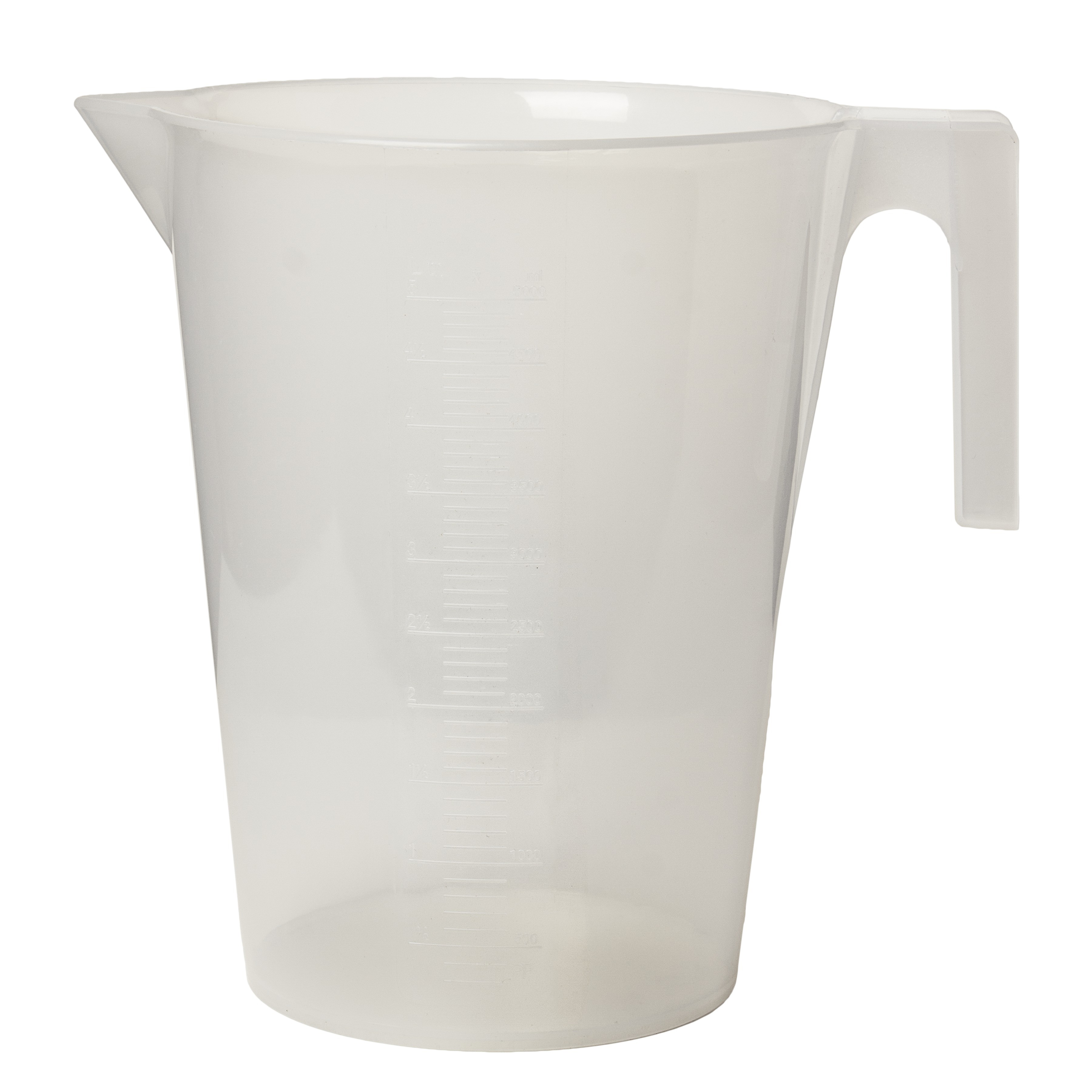 Bel-Art Tall Form 5000ml Polypropylene Graduated Pitcher; 100ml ...