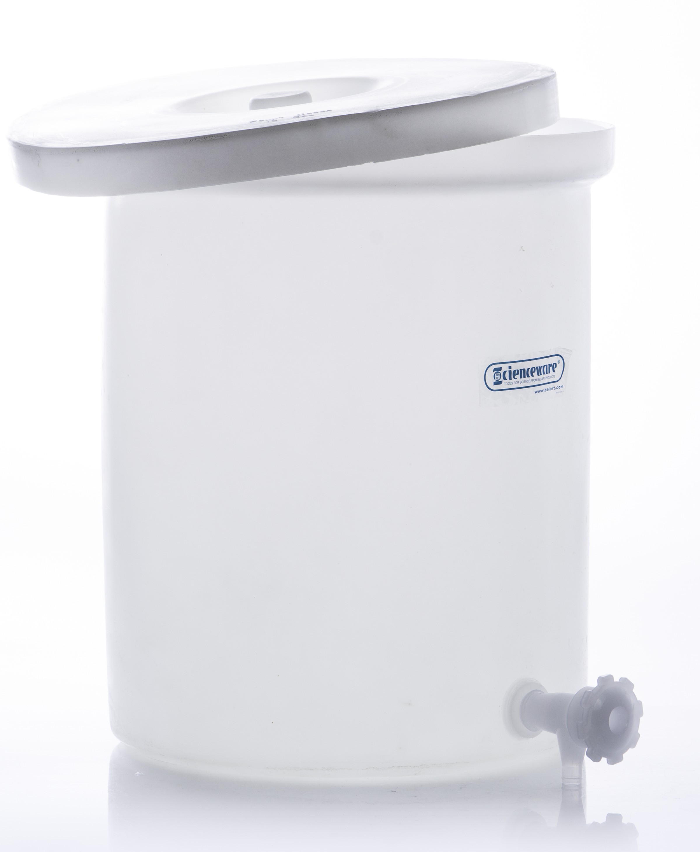 Bel-Art Polly-Crock Polyethylene Tank with Lid and Faucet; 15gal | SP ...
