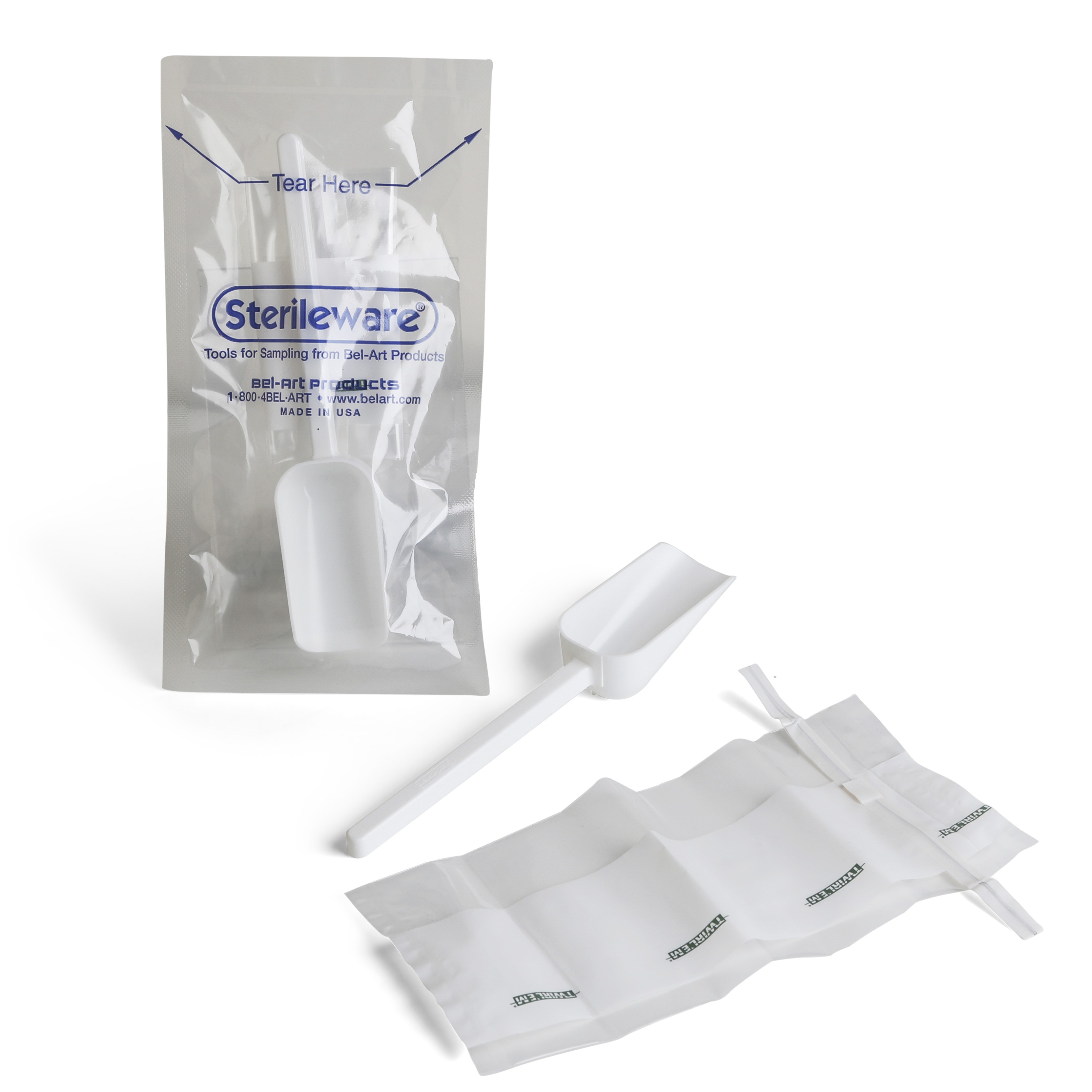 SP Bel-Art | Sterileware Scoop an’ Bag Sterile Sampler | SP Bel-Art