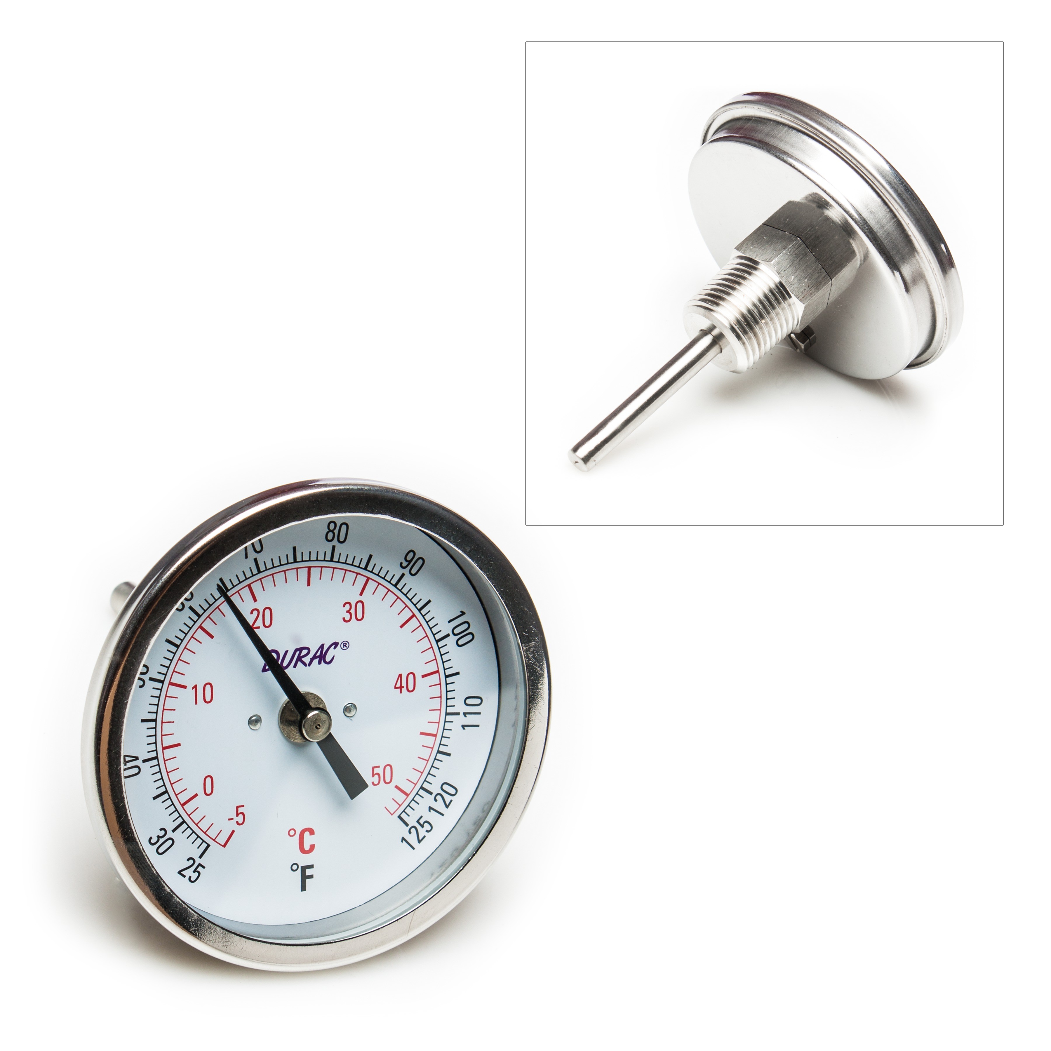 SP Bel-Art | SP Bel-Art, H-B DURAC Bi-Metallic Dial Thermometer; 0 to ...