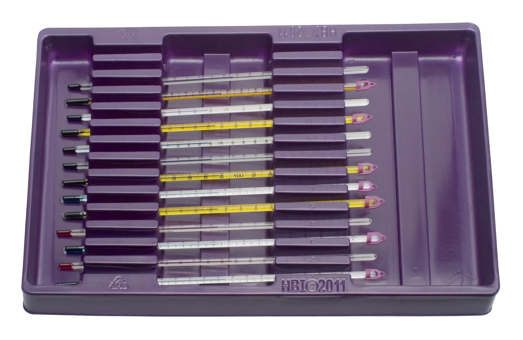 SP Bel-Art | SP Bel-Art, H-B Angled Liquid-in-Glass Thermometer Storage ...